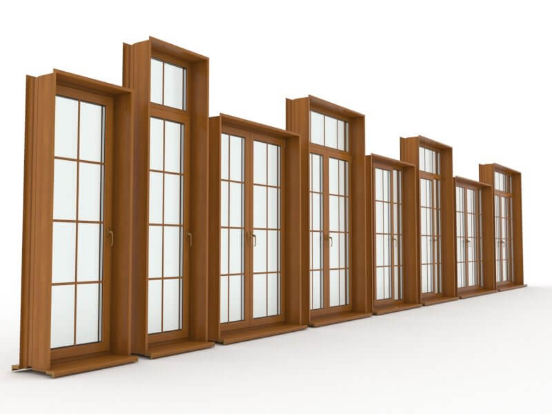 Wood Windows - 3D Model by msasdt