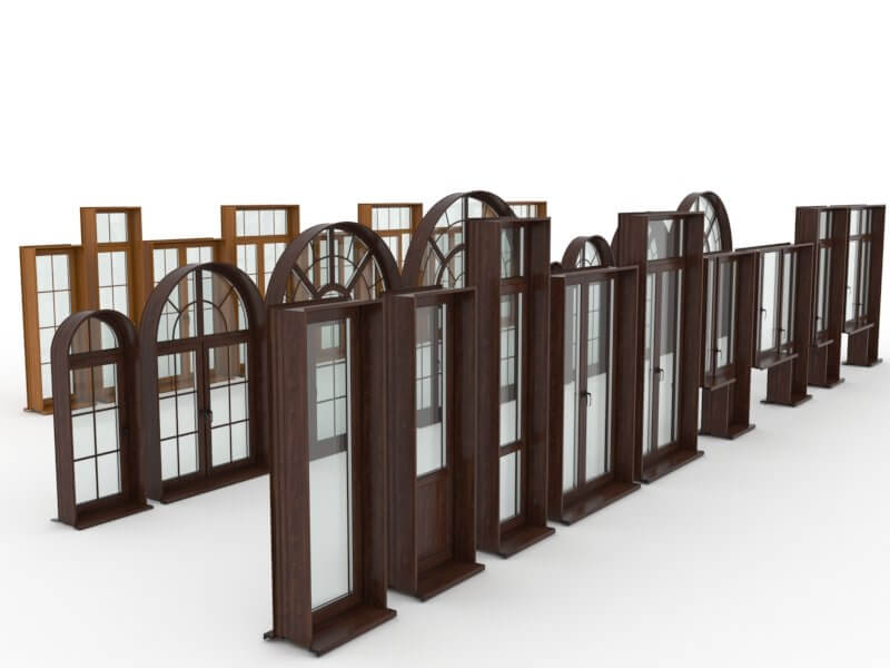 Wood Windows - 3D Model by msasdt