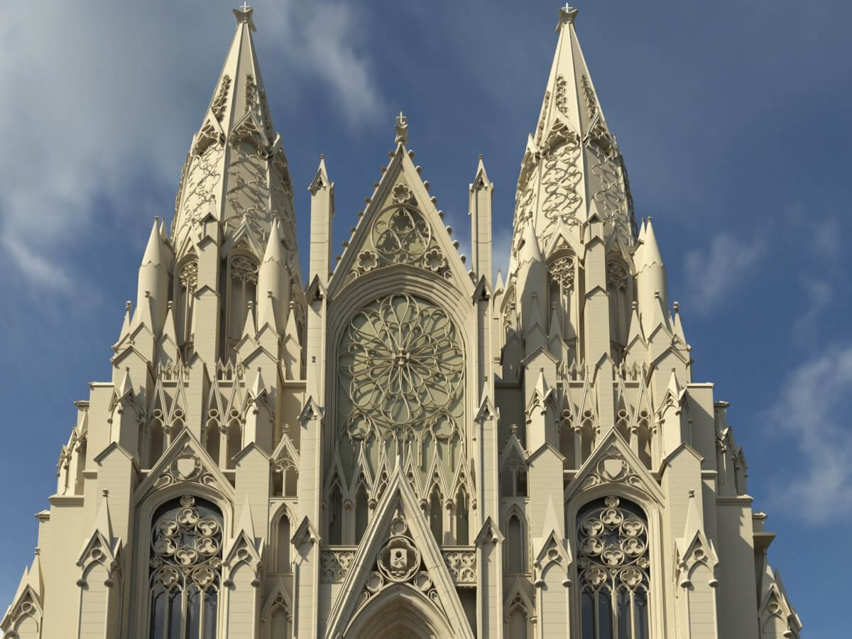 St Patrick's Cathedral - 3D Model by msemenovared