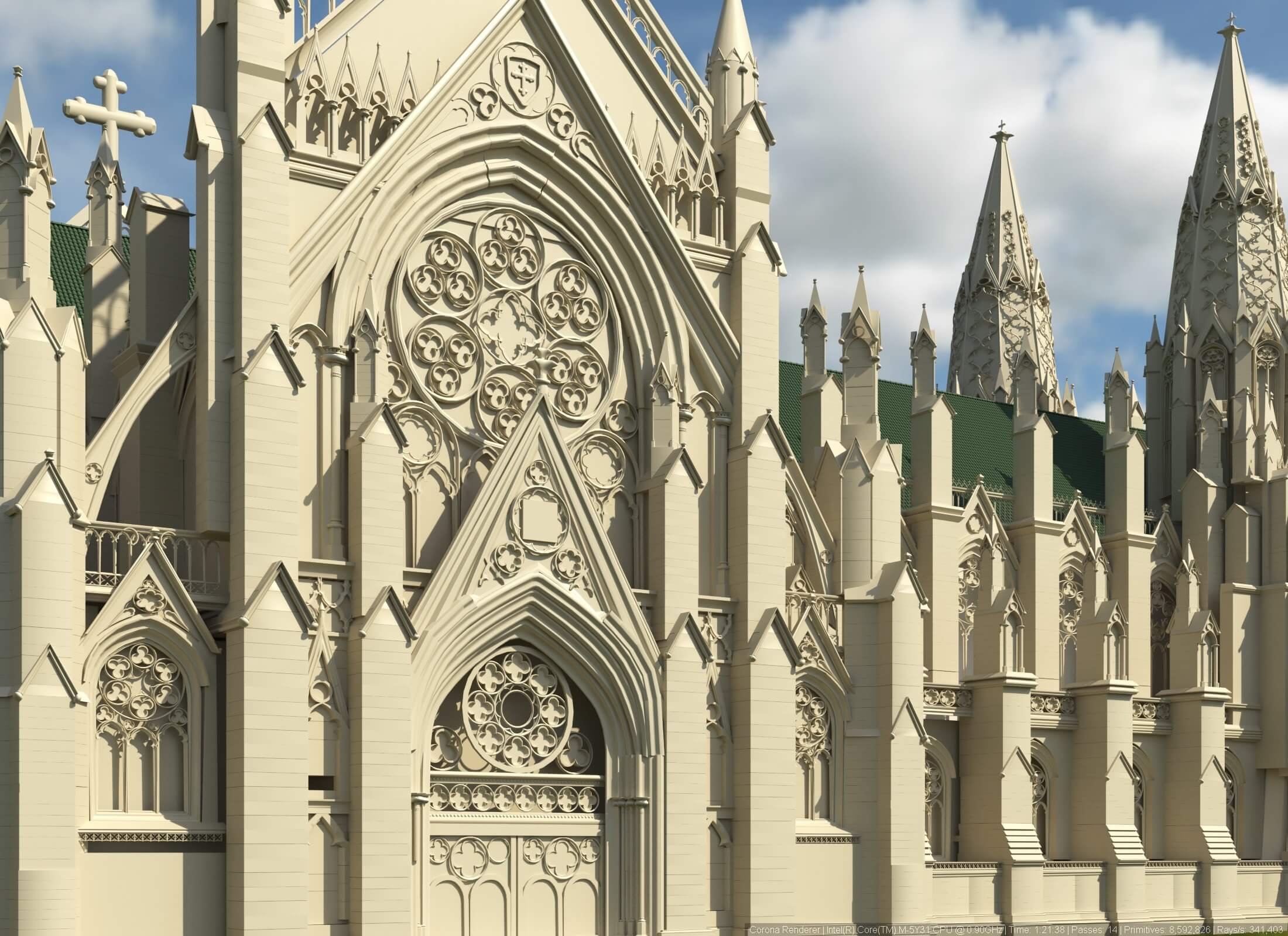 St Patrick's Cathedral - 3D Model by msemenovared