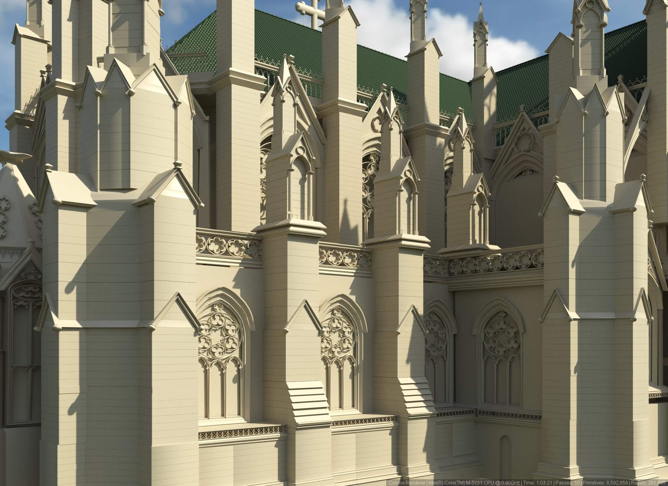 St Patrick's Cathedral - 3D Model by msemenovared