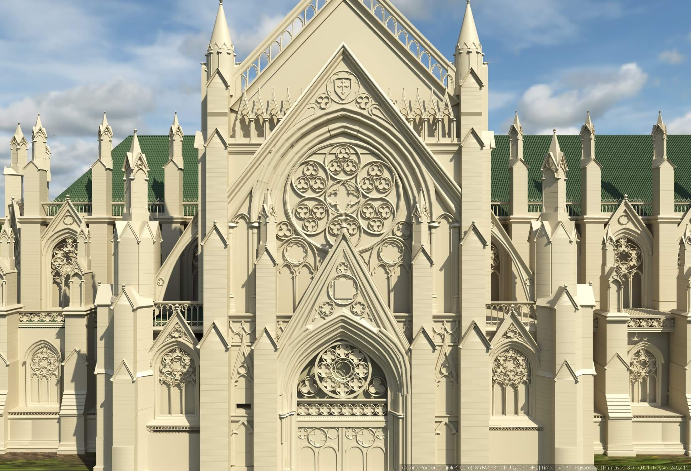 St Patrick's Cathedral - 3D Model by msemenovared