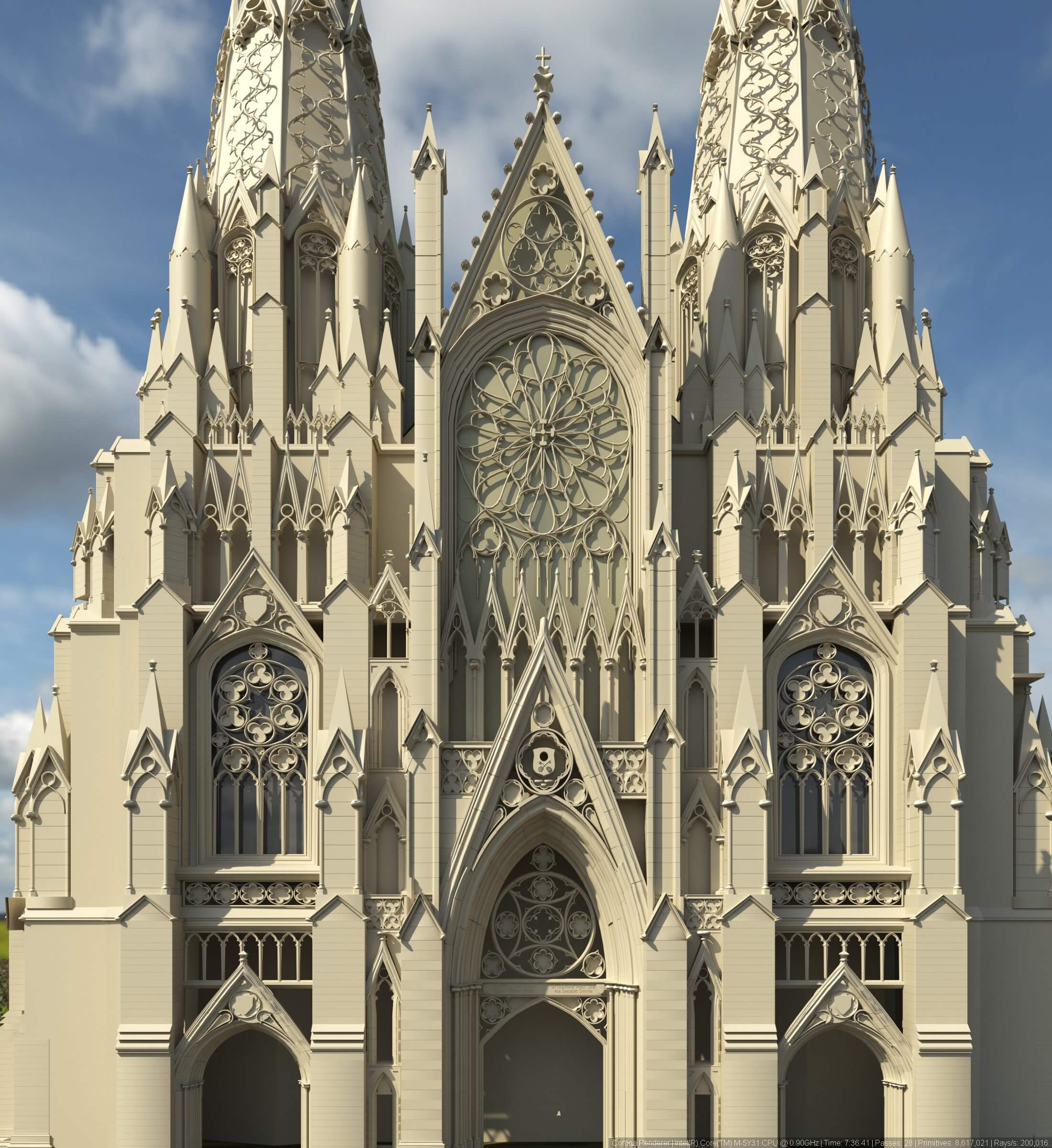St Patrick's Cathedral - 3D Model by msemenovared