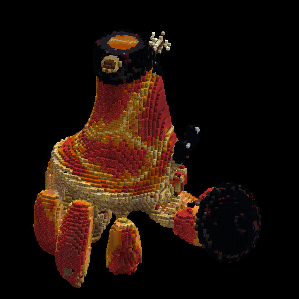 Armored Crab of Mincraft - 3D Model by msilence