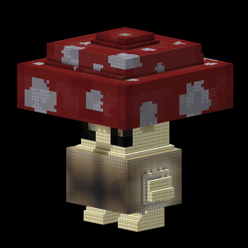 Minecraft Big Mushroom - 3D Model by msilence