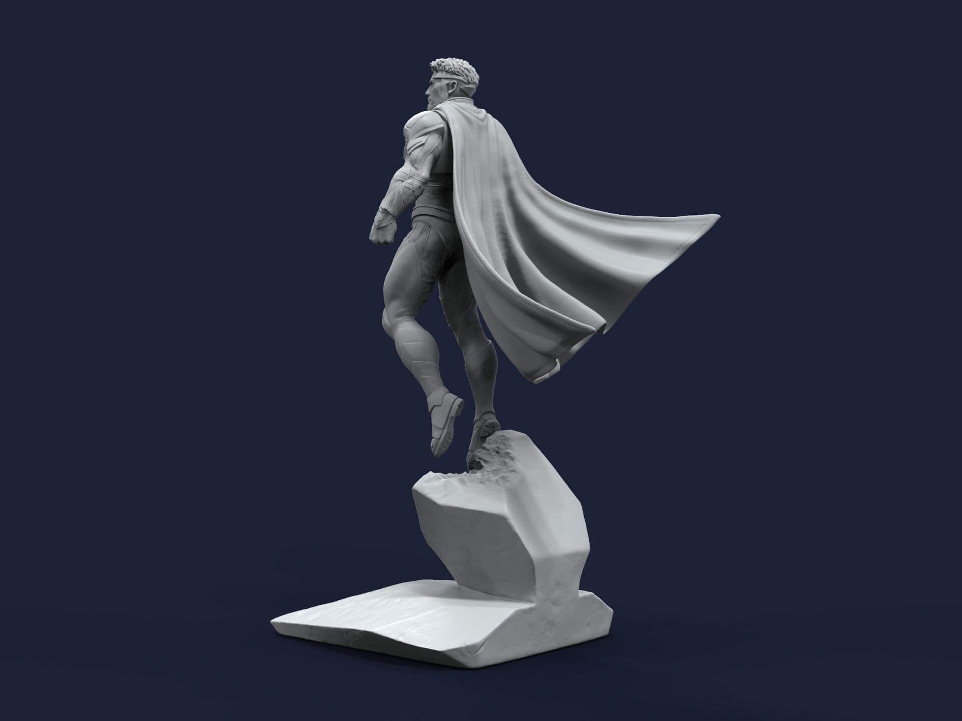 Superman Standing Pose 3D Statue by msprenders