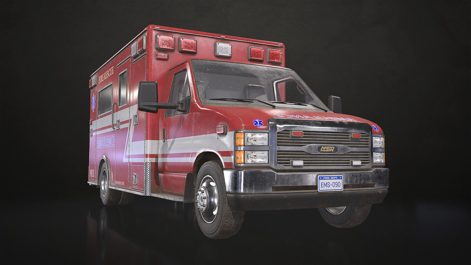 Ambulance Type 2 - 3D Model by MSWoodvine