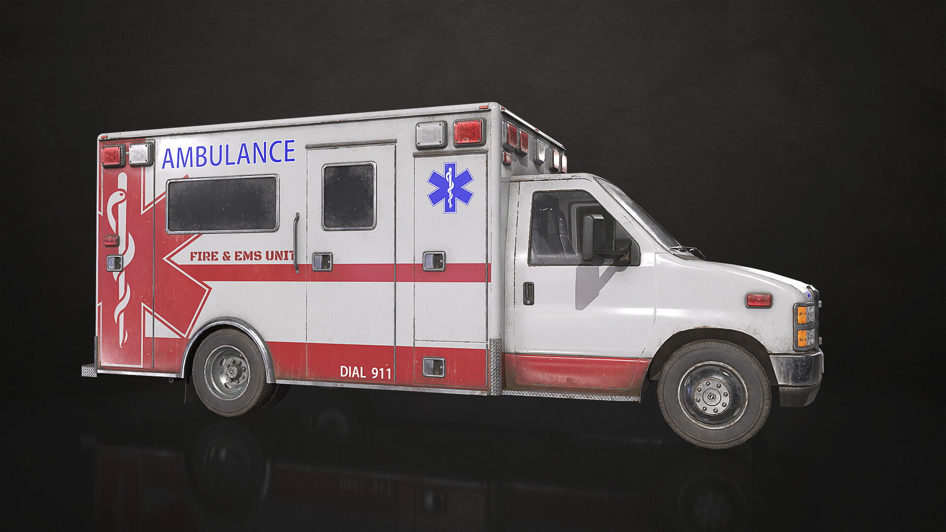 Ambulance Type 3 - 3D Model by MSWoodvine