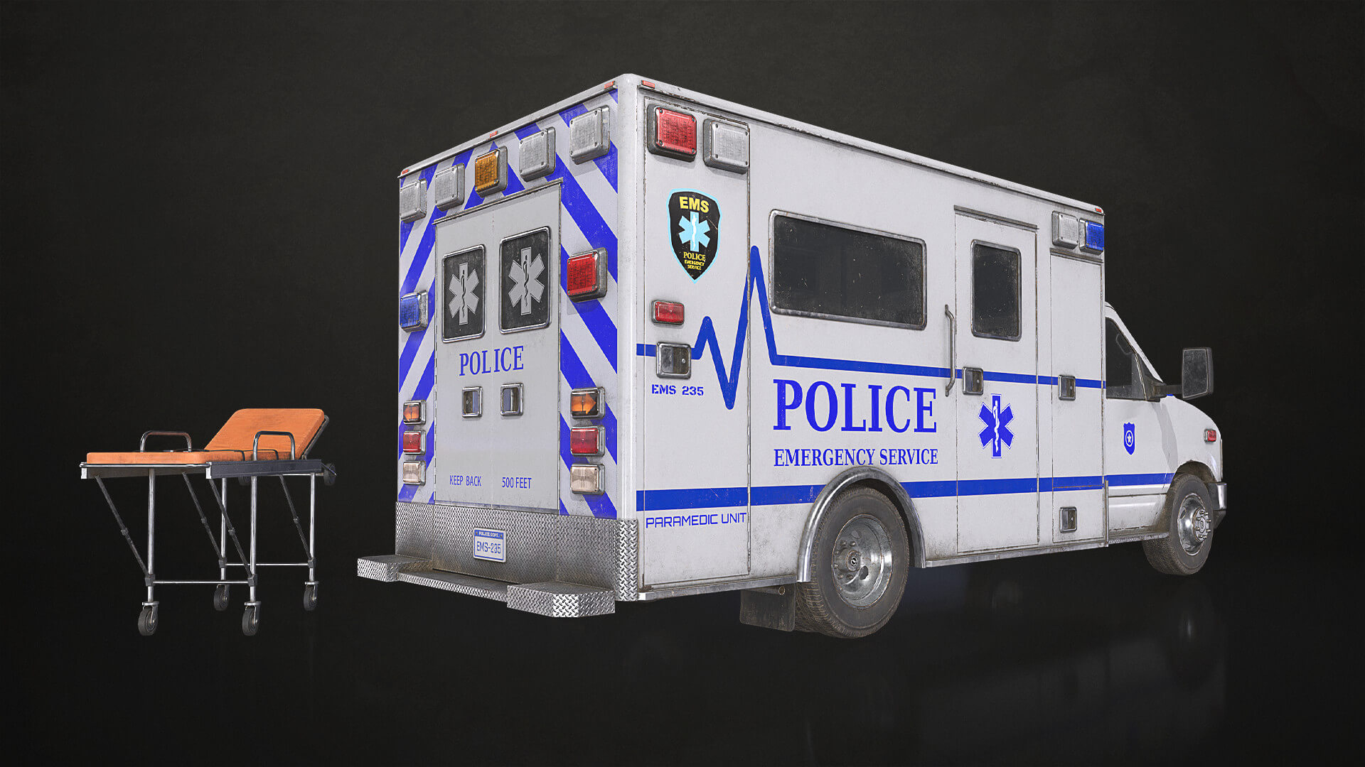 Ambulance Type 4 - 3D Model by MSWoodvine