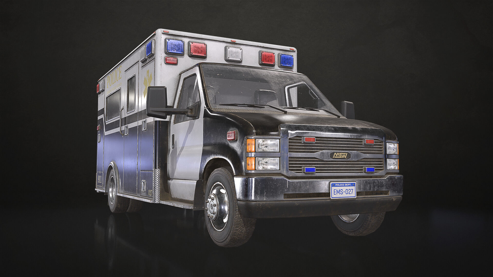 Ambulance Type 5 - 3D Model by MSWoodvine