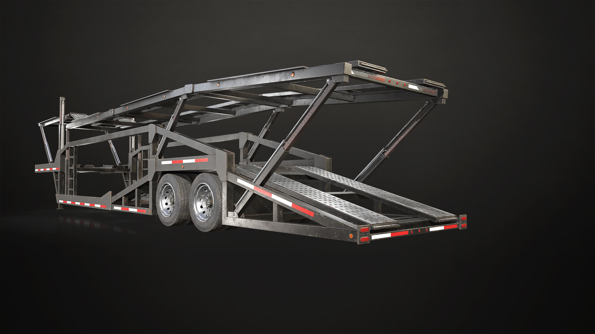 Car Carrier Trailer - 3D Model by MSWoodvine
