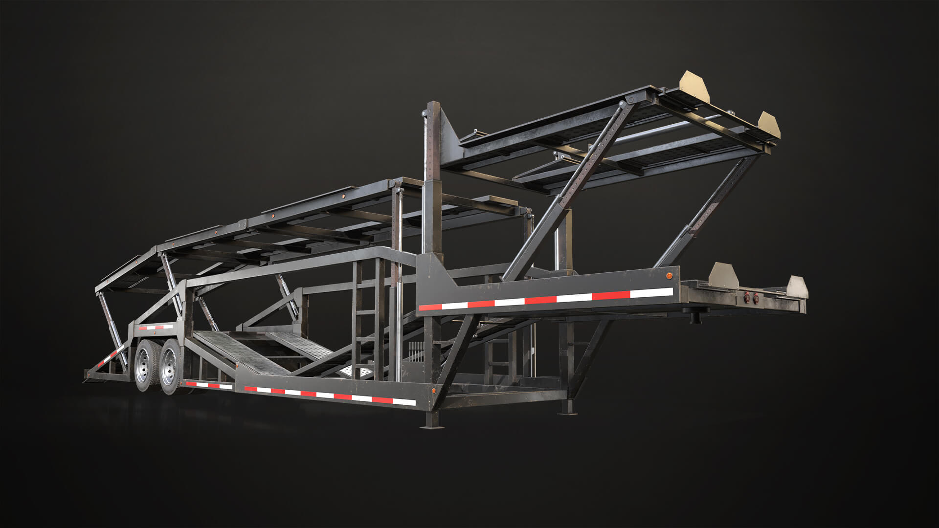 Car Carrier Trailer - 3D Model by MSWoodvine
