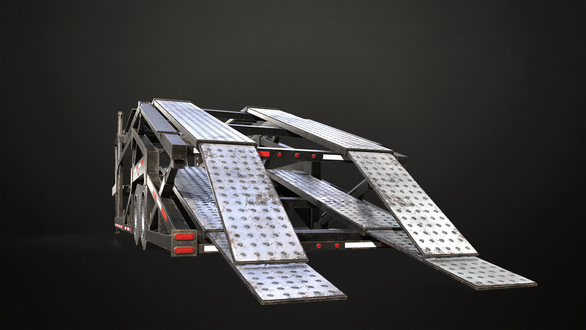 Car Carrier Trailer - 3D Model by MSWoodvine