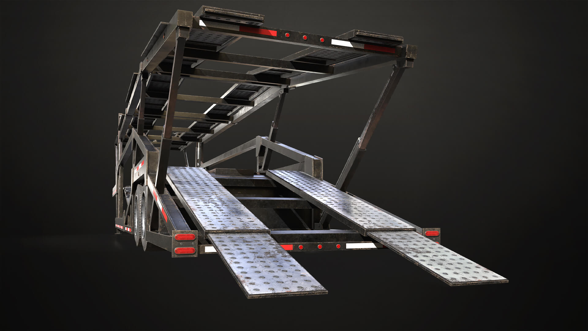 Car Carrier Trailer - 3D Model by MSWoodvine