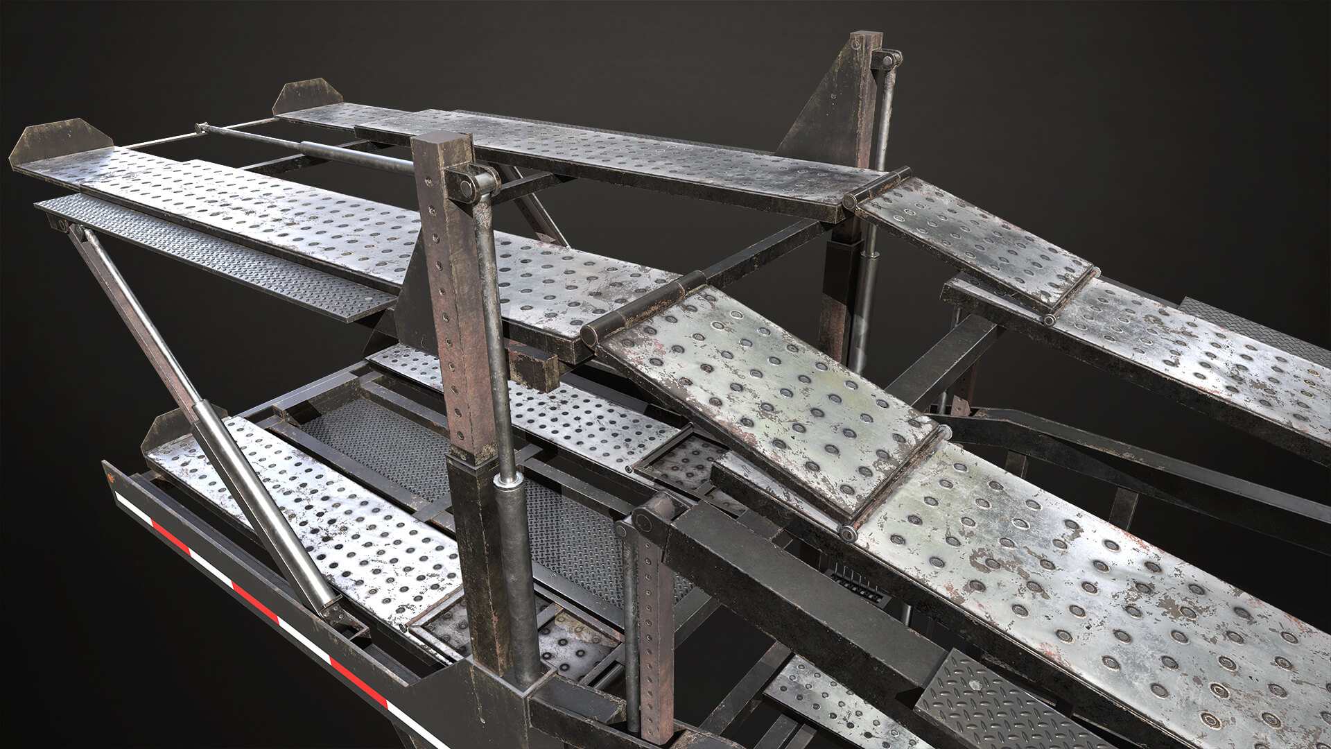 Car Carrier Trailer - 3D Model by MSWoodvine