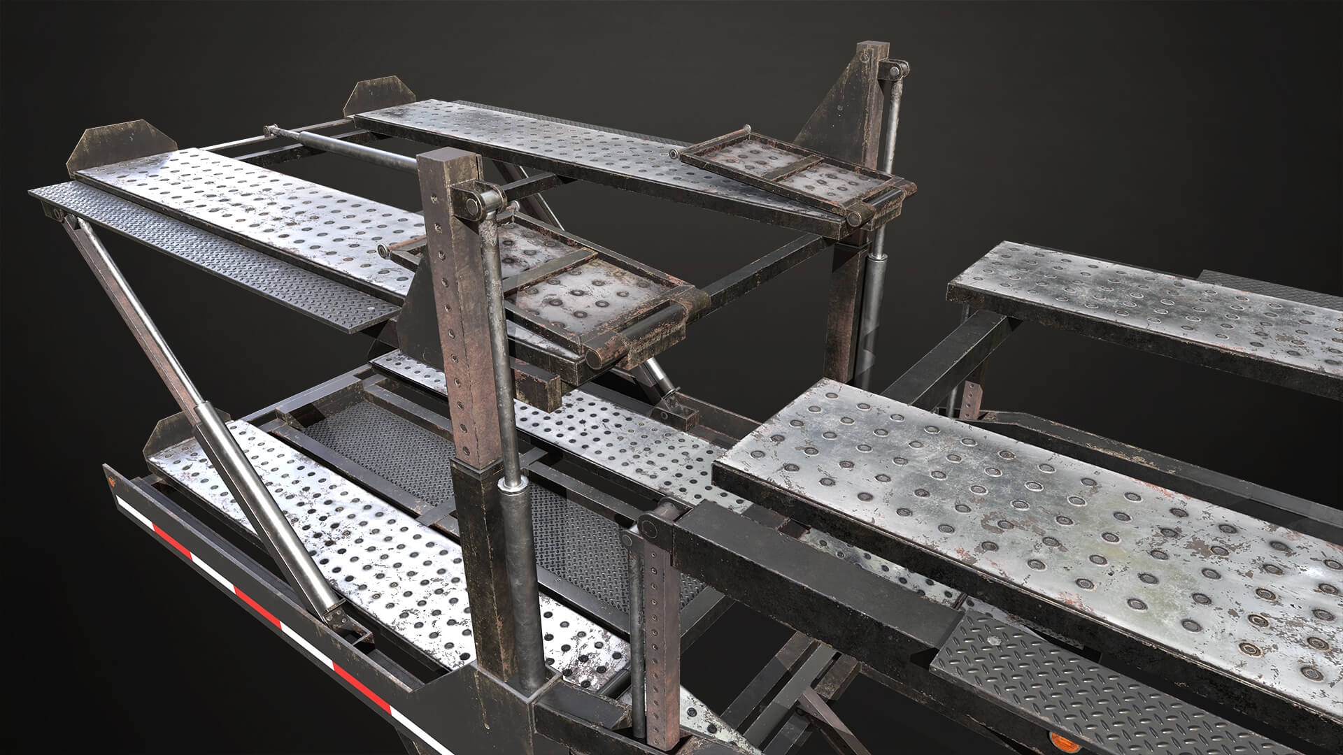 Car Carrier Trailer - 3D Model by MSWoodvine