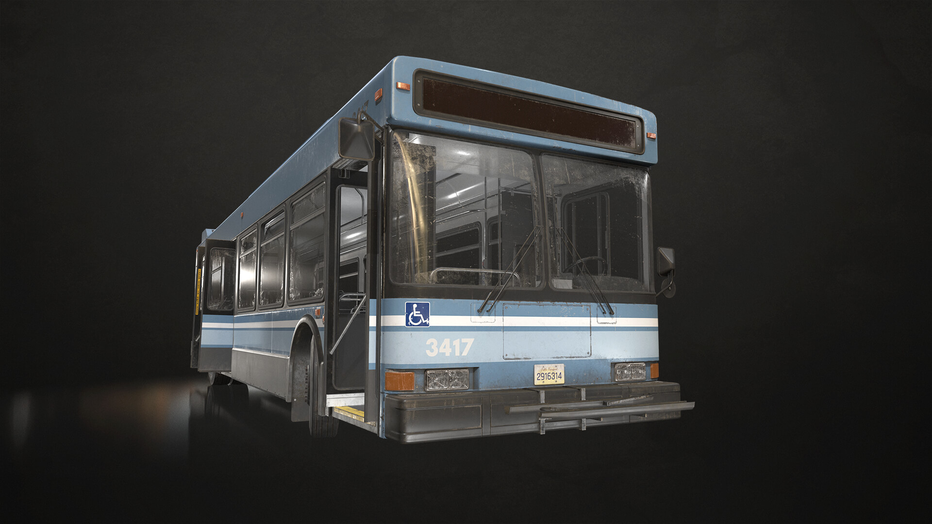 City Transit Bus V2 - 3D Model by MSWoodvine
