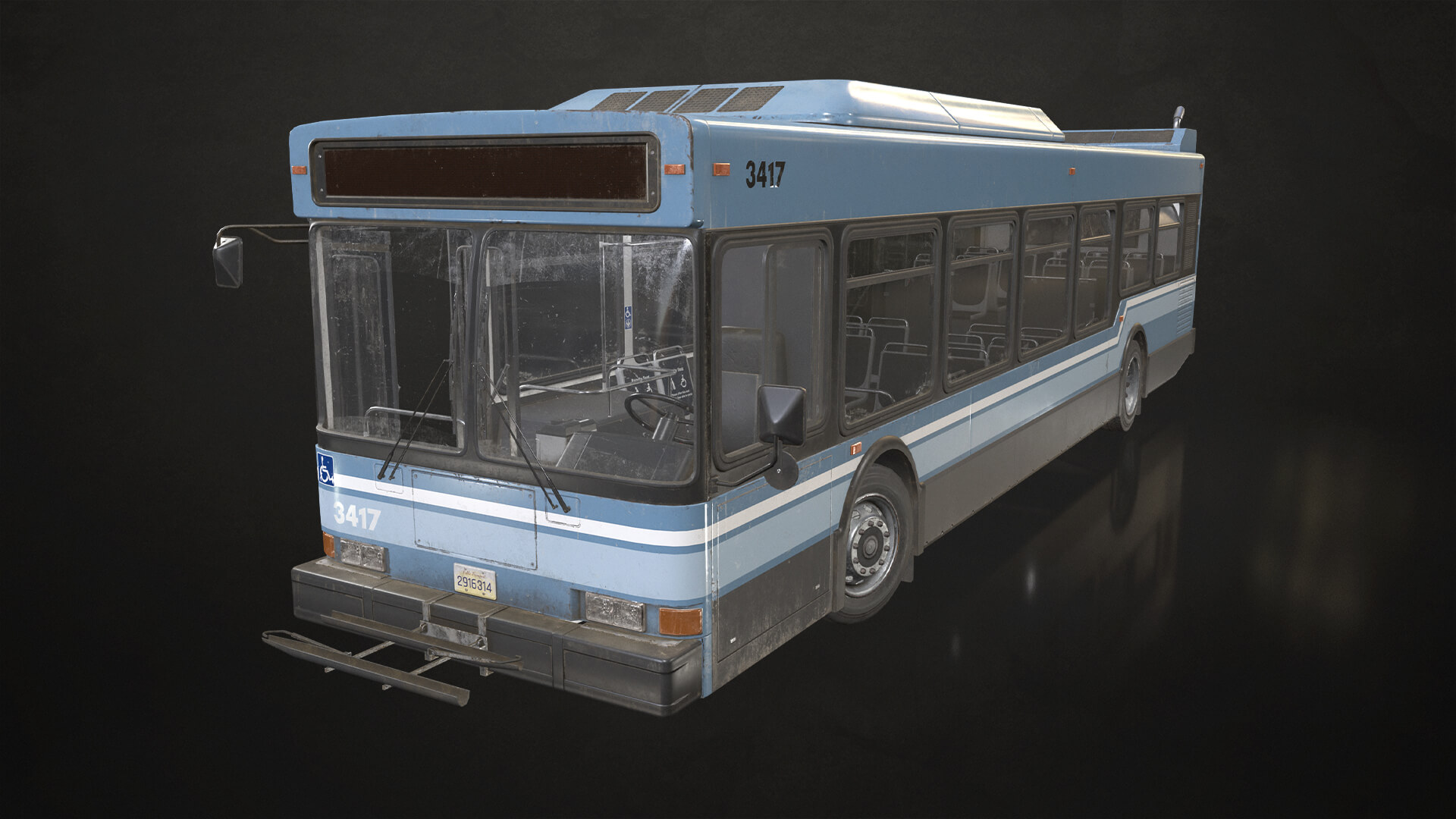 City Transit Bus V2 - 3D Model by MSWoodvine