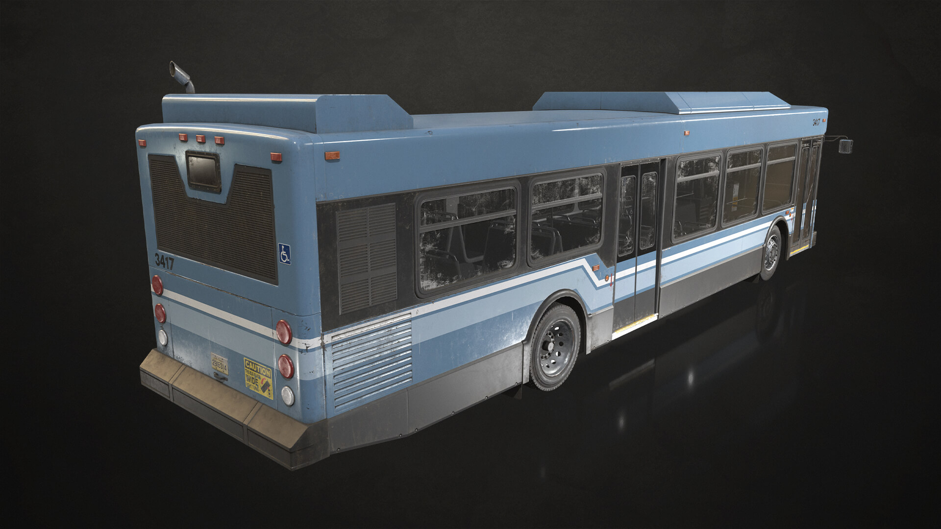 City Transit Bus V2 - 3D Model by MSWoodvine