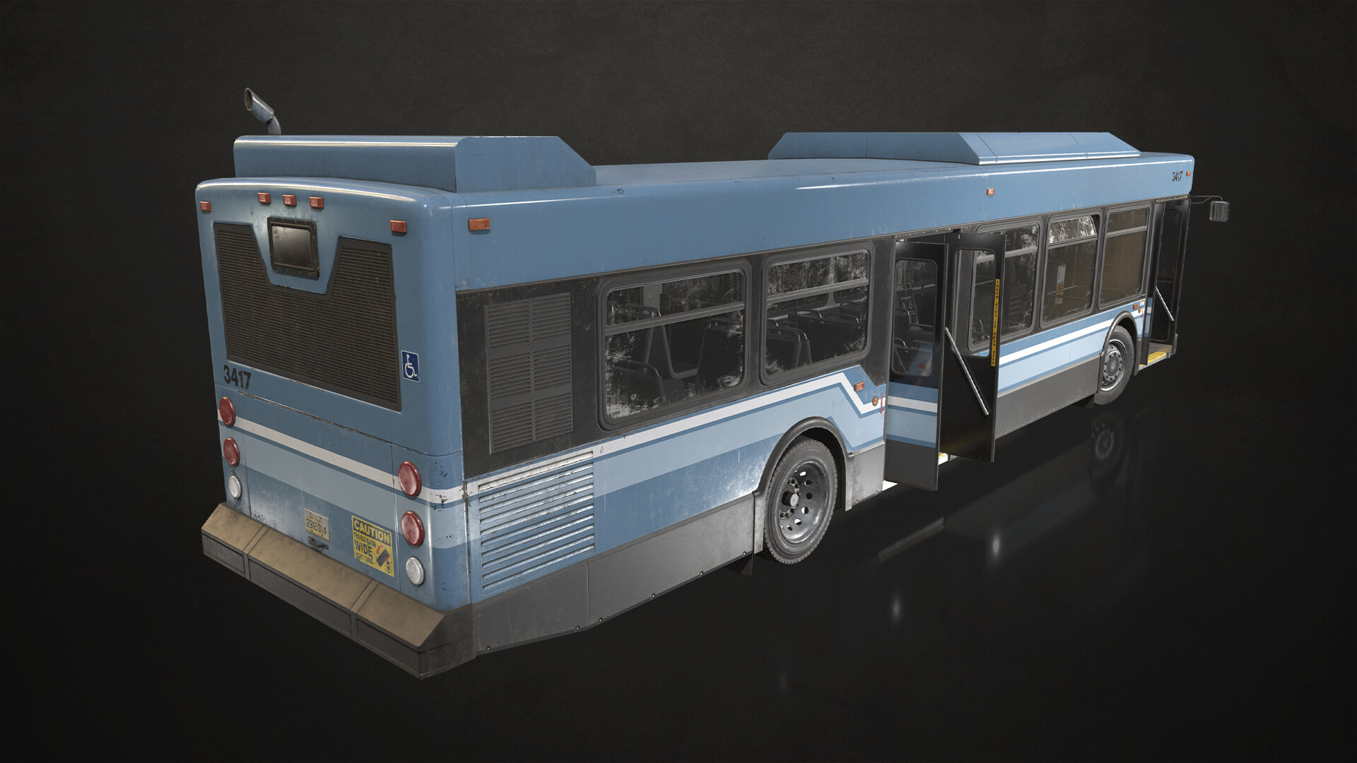 City Transit Bus V2 - 3D Model by MSWoodvine