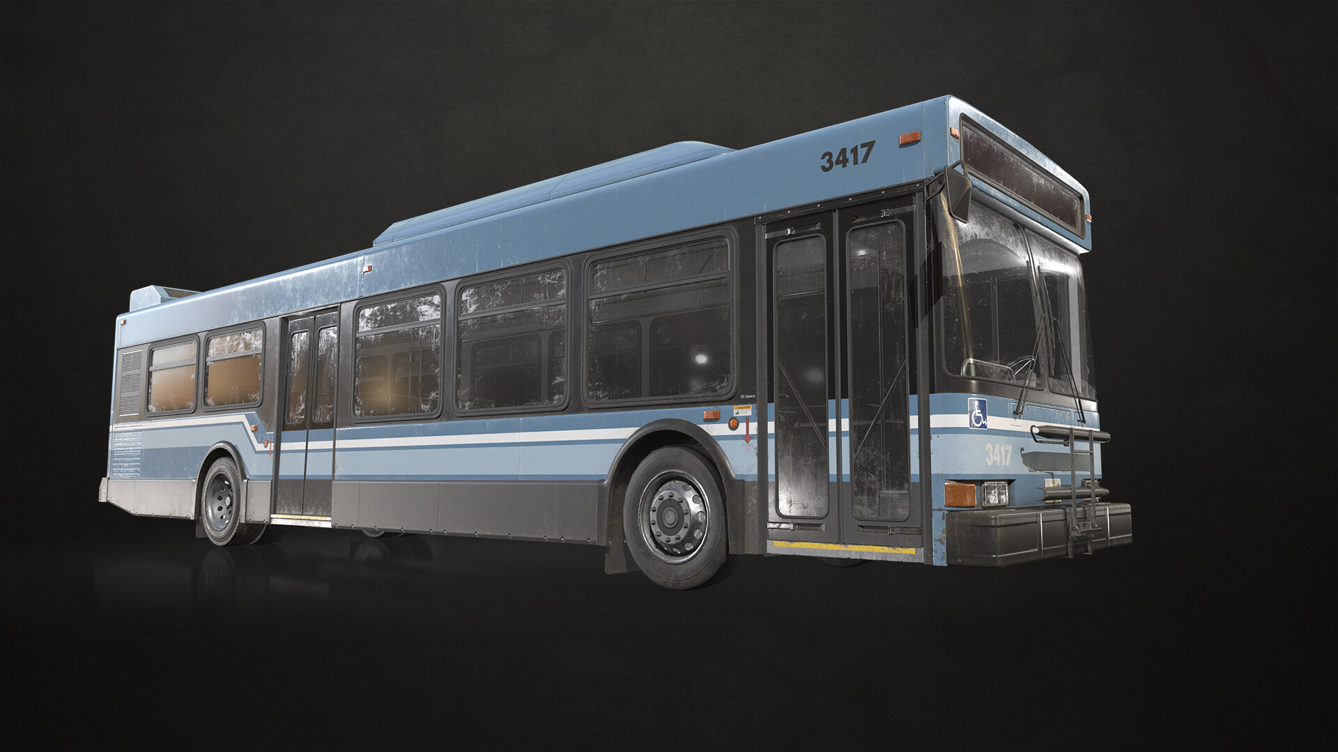 City Transit Bus V2 - 3D Model by MSWoodvine