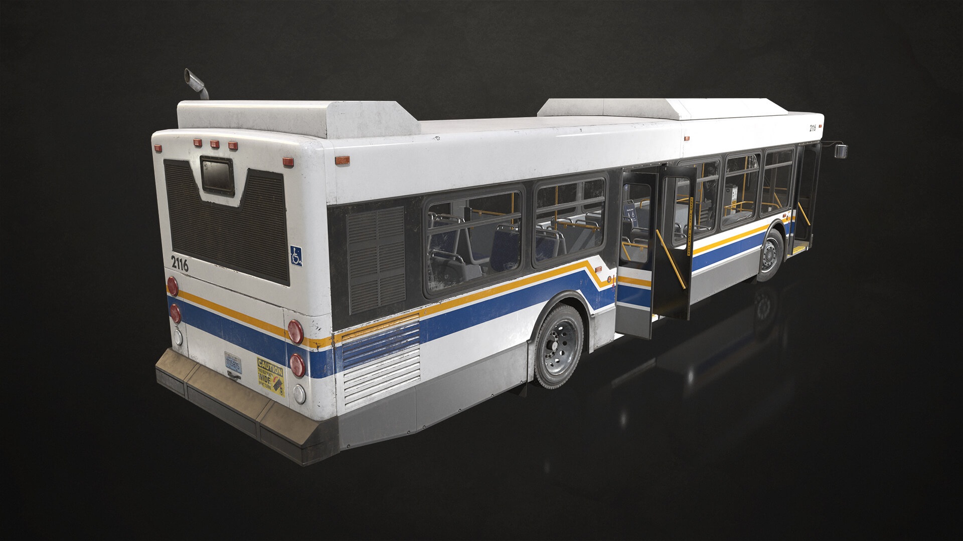 City Transit Bus - 3D Model by MSWoodvine