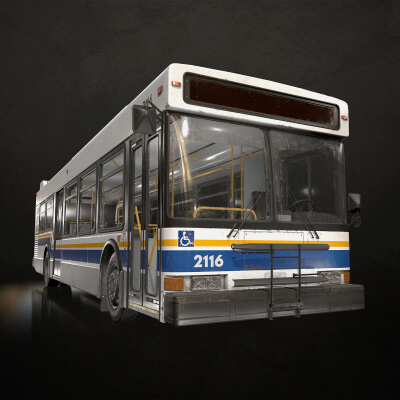 Mid Poly Models | Vehicles | Buses | RenderHub