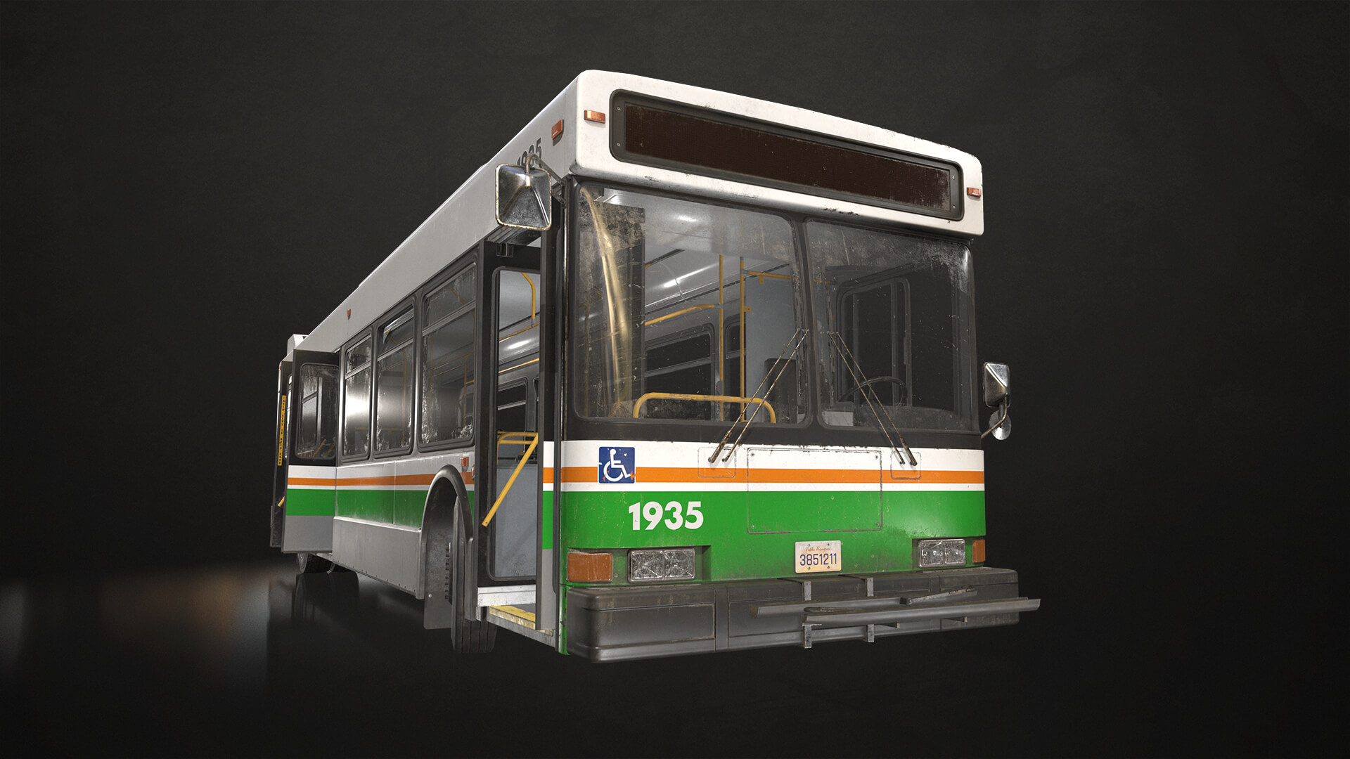 City Transit Bus V3 - 3D Model by MSWoodvine