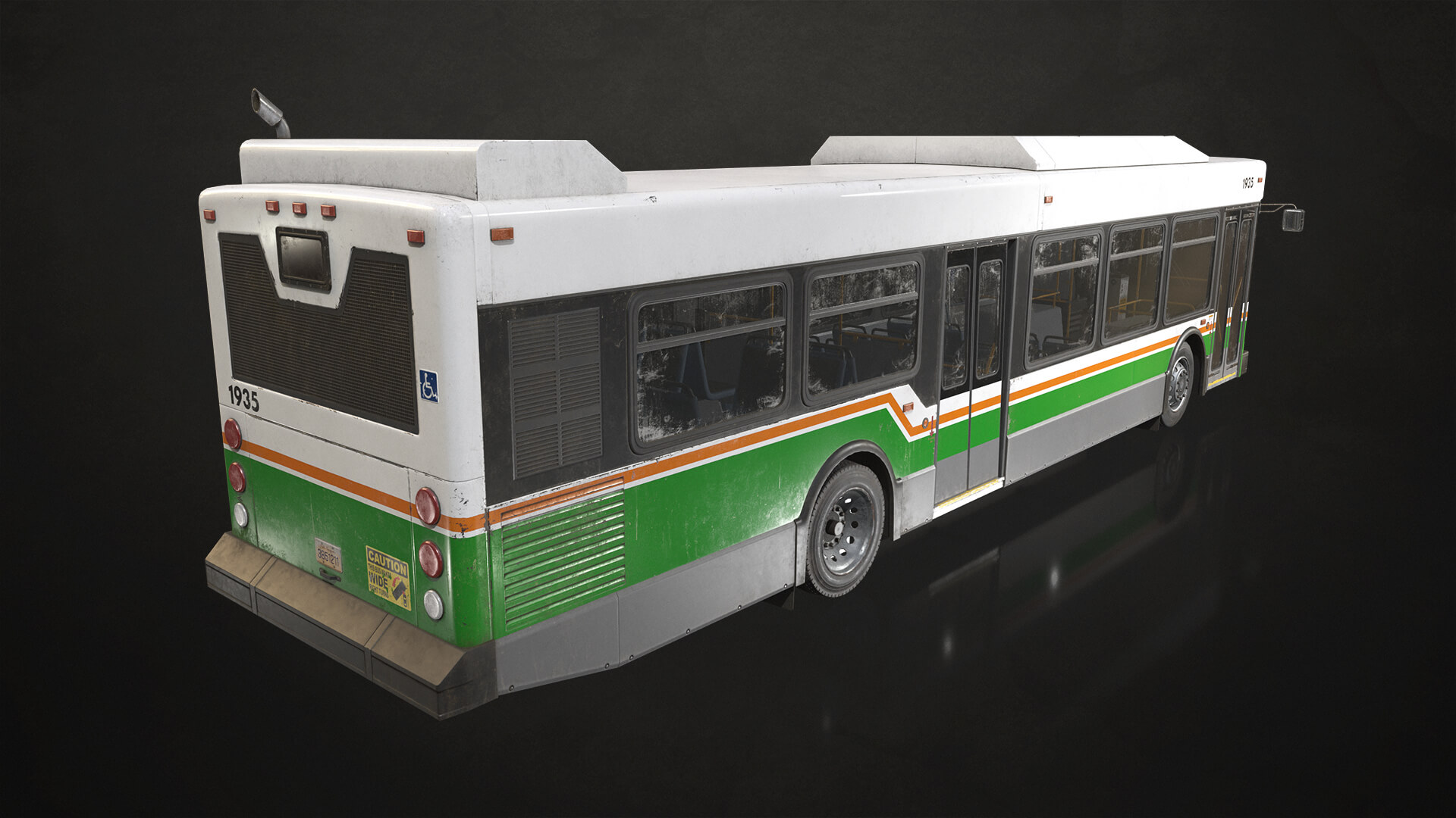 City Transit Bus V3 - 3D Model by MSWoodvine