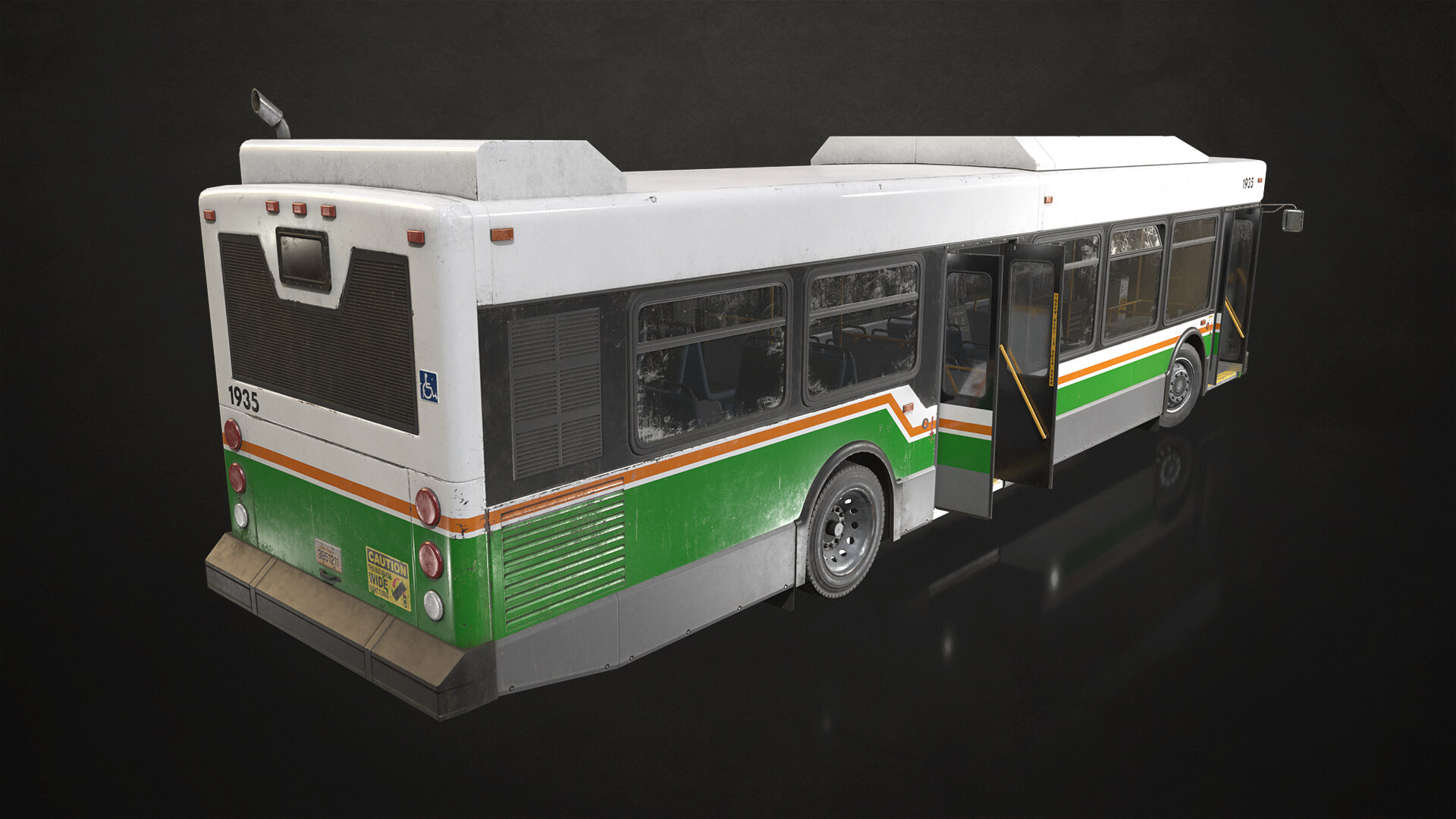 City Transit Bus V3 - 3D Model by MSWoodvine
