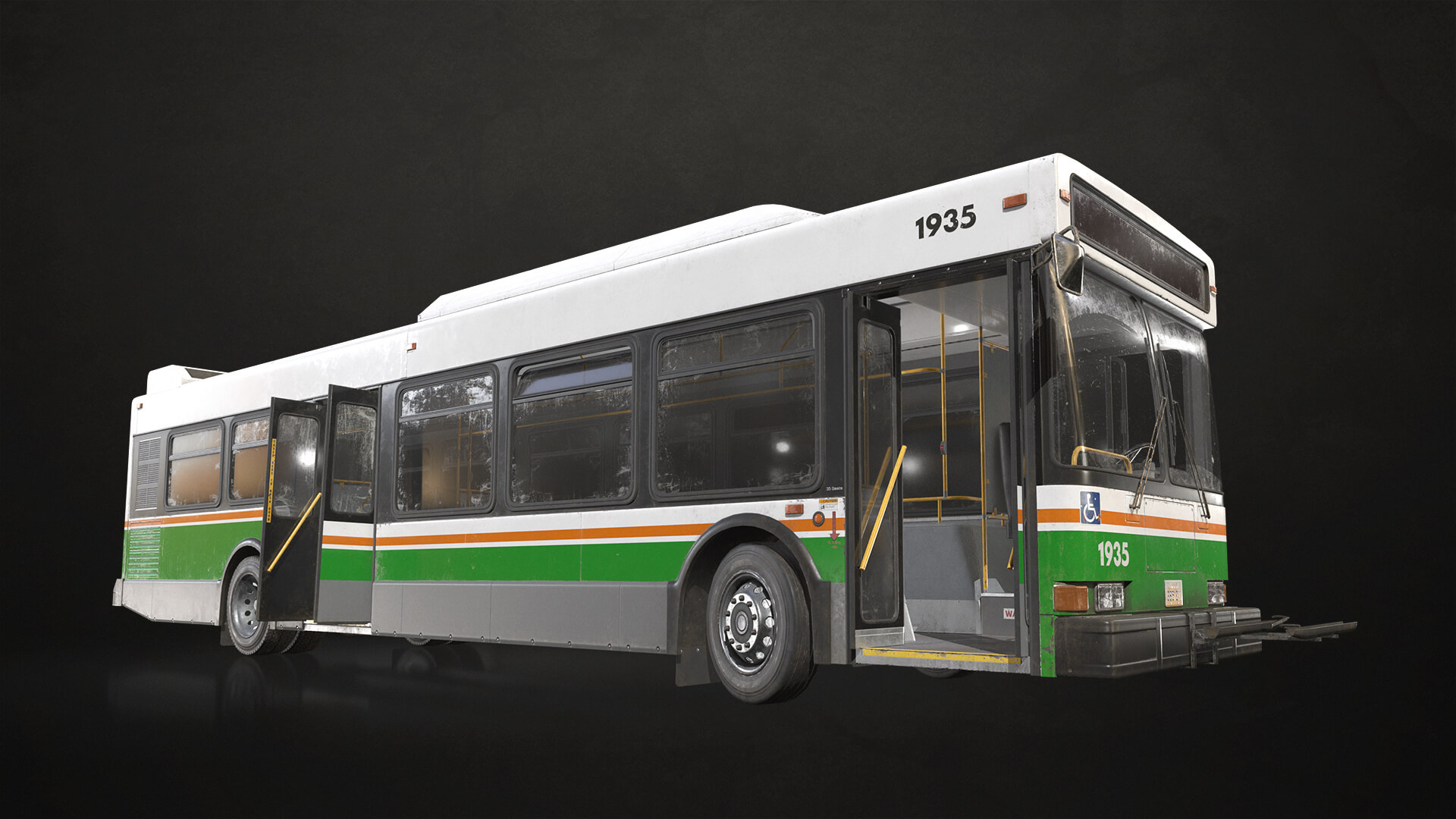 City Transit Bus V3 - 3D Model by MSWoodvine