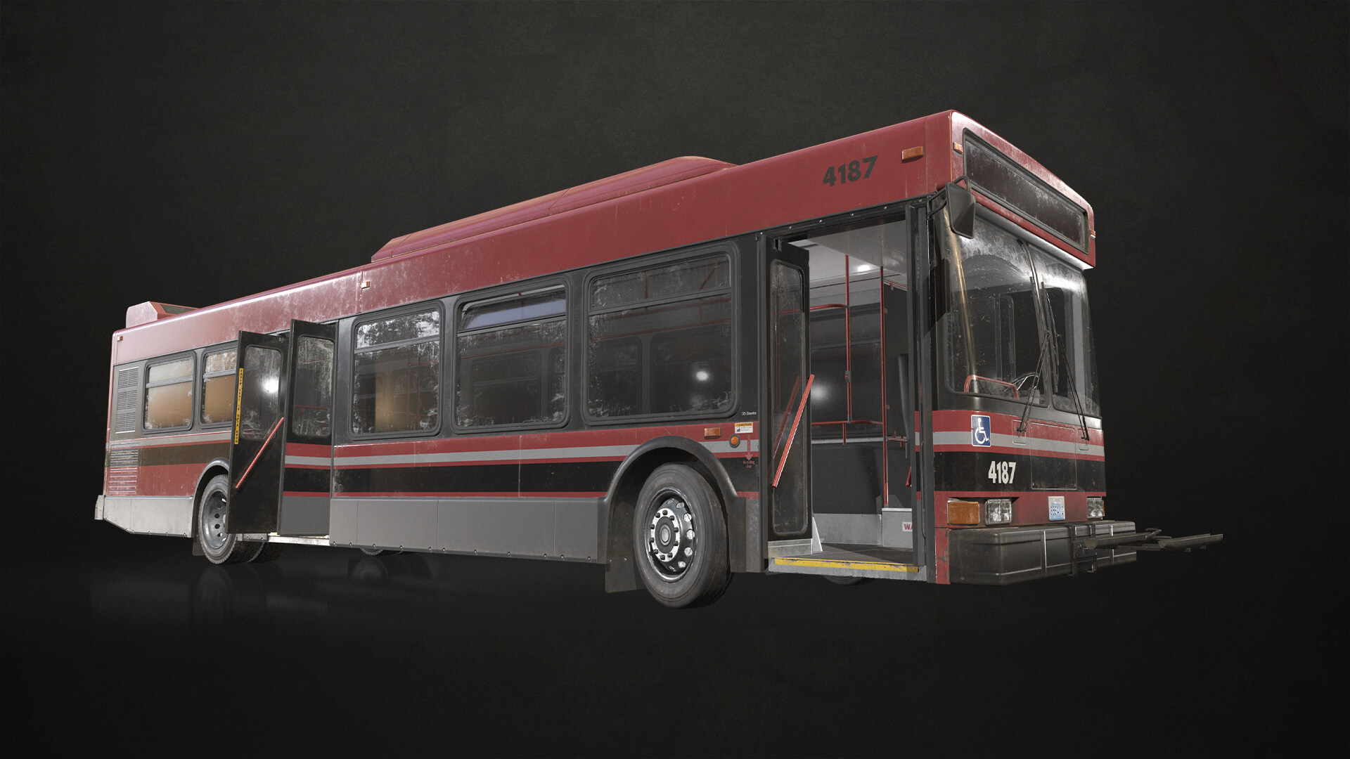 City Transit Bus V4 - 3D Model by MSWoodvine