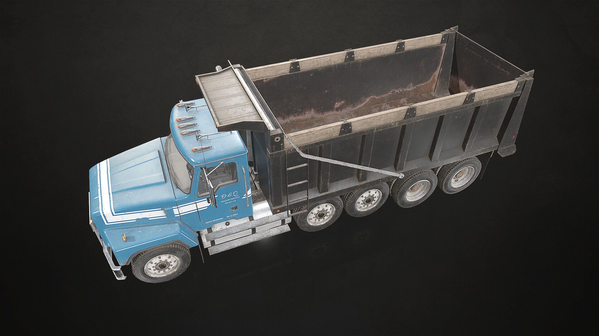 Classic Dump Truck - 3D Model by MSWoodvine