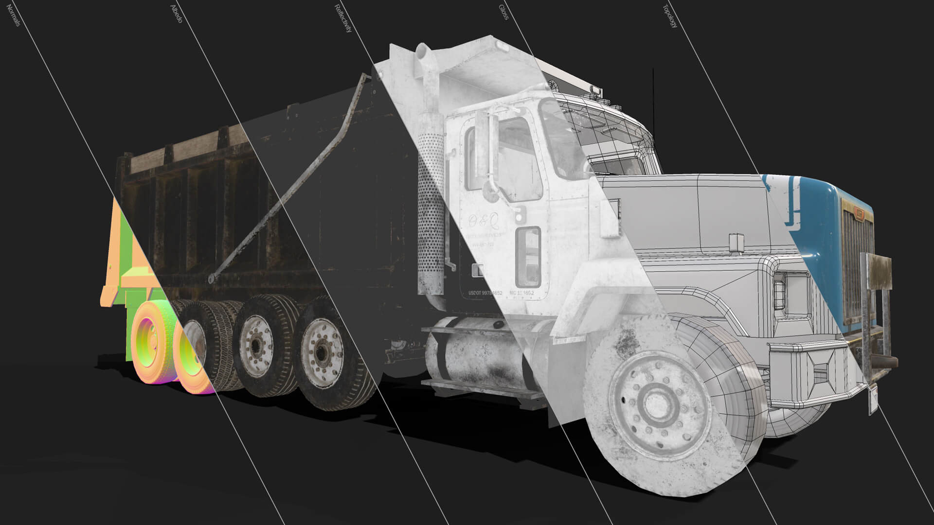 Classic Dump Truck - 3D Model by MSWoodvine