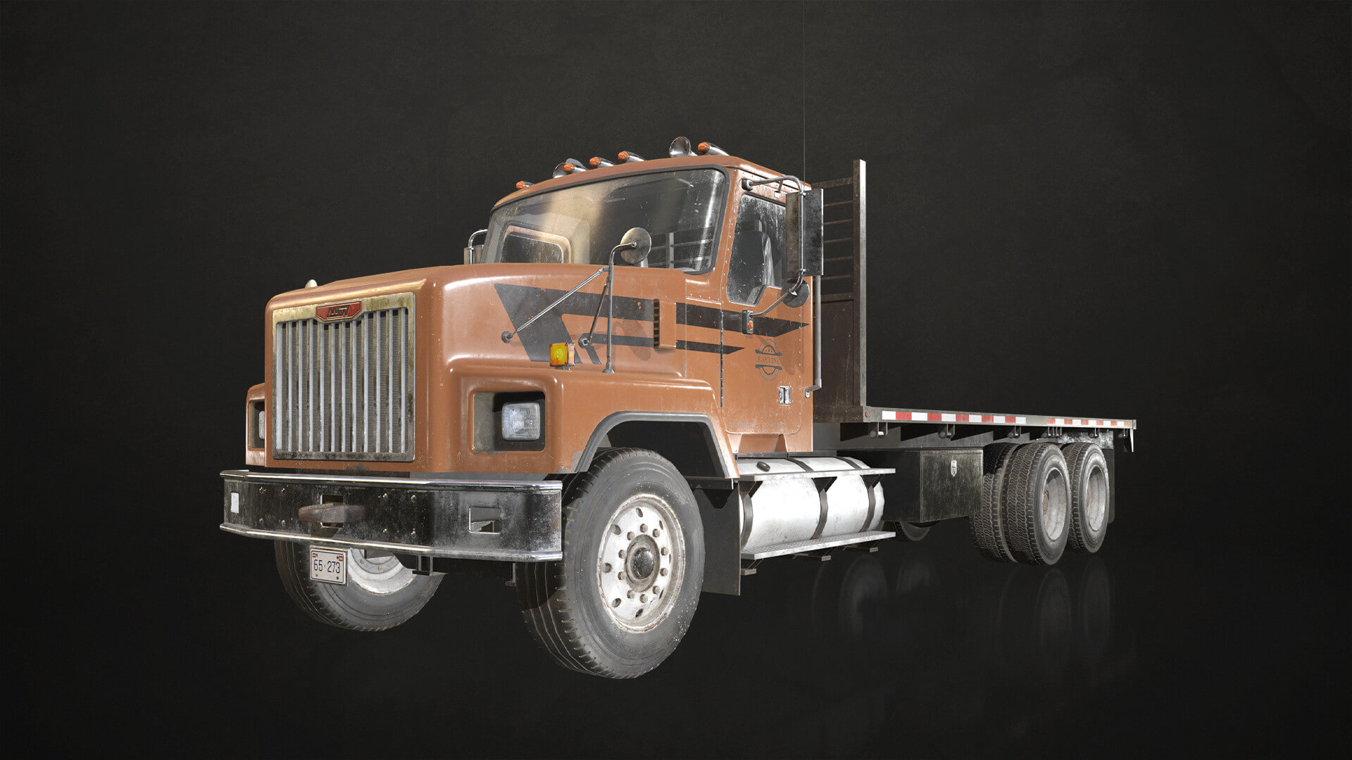 Classic Flatbed Truck - 3D Model by MSWoodvine