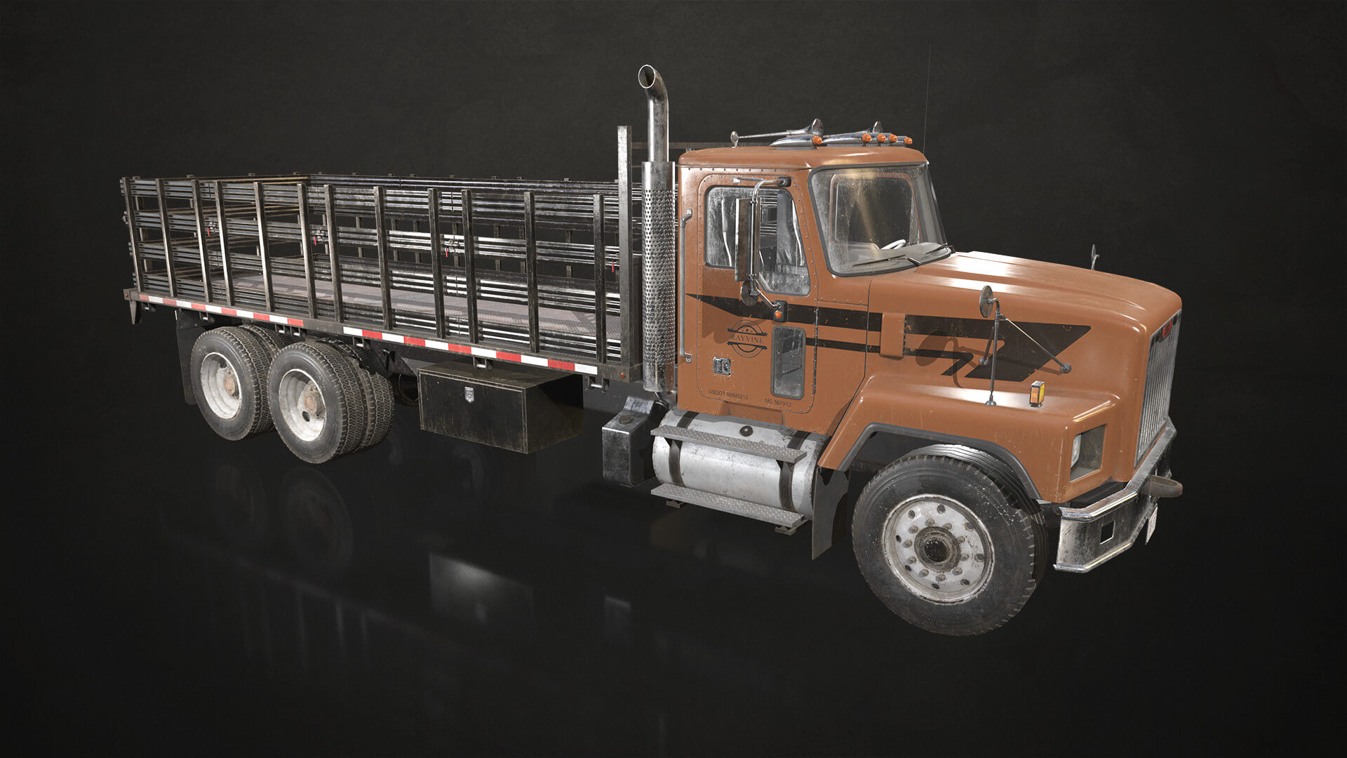 Classic Flatbed Truck - 3D Model by MSWoodvine