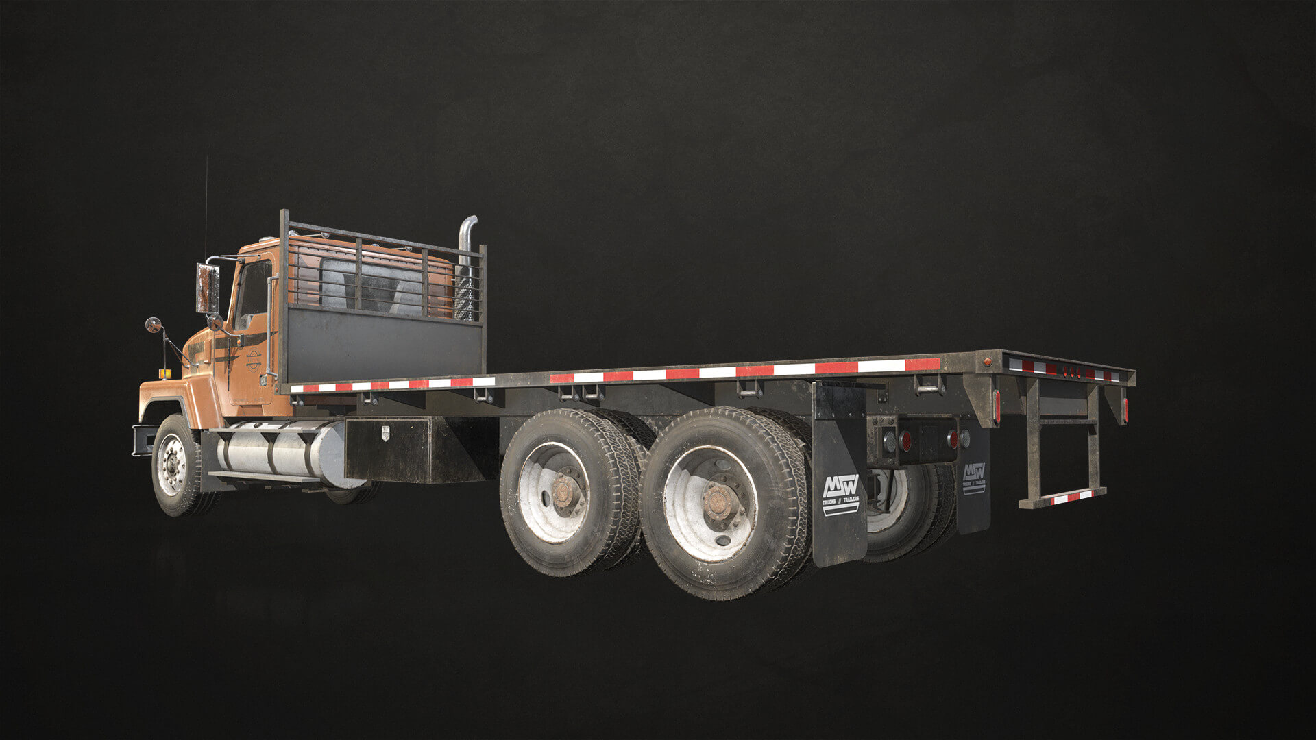 Classic Flatbed Truck - 3D Model by MSWoodvine