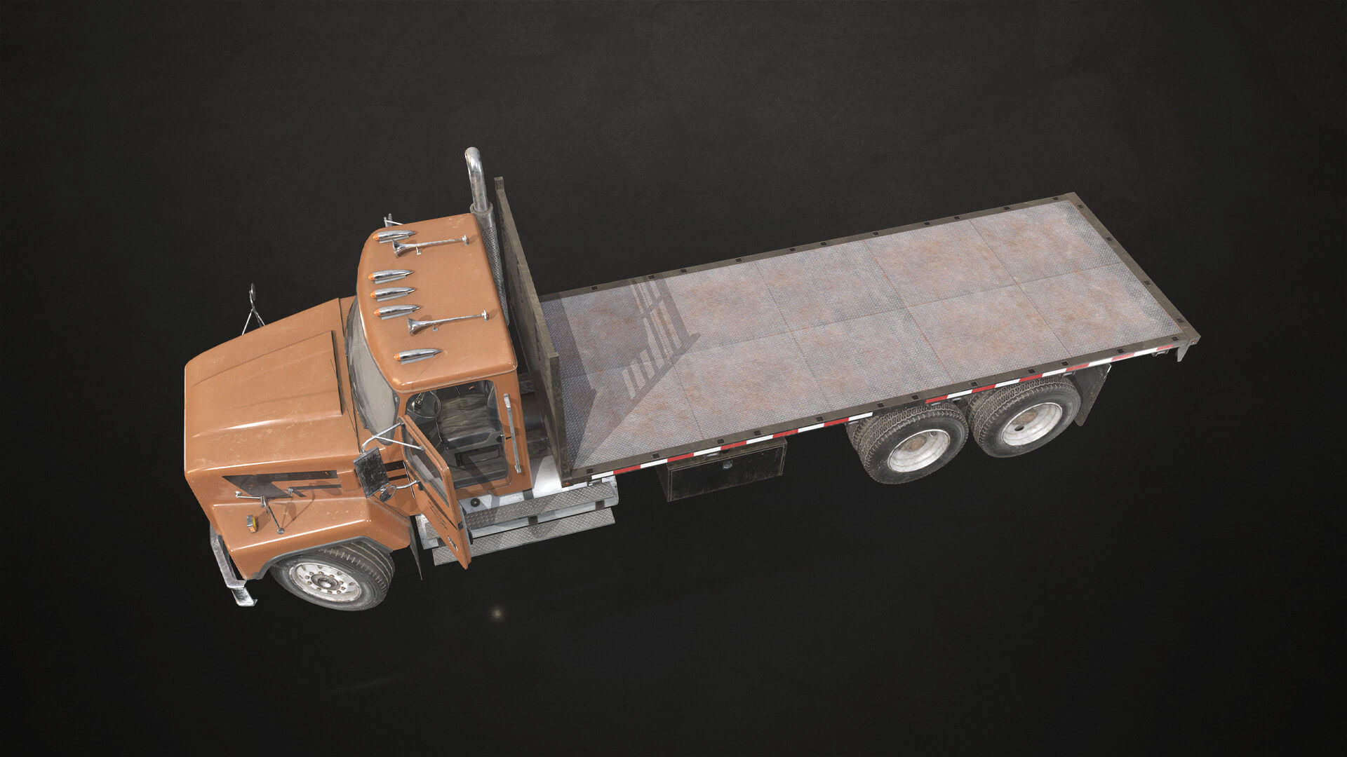 Classic Flatbed Truck - 3D Model by MSWoodvine