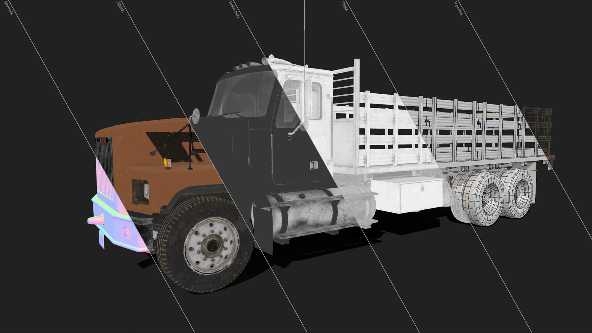 Classic Flatbed Truck - 3D Model by MSWoodvine