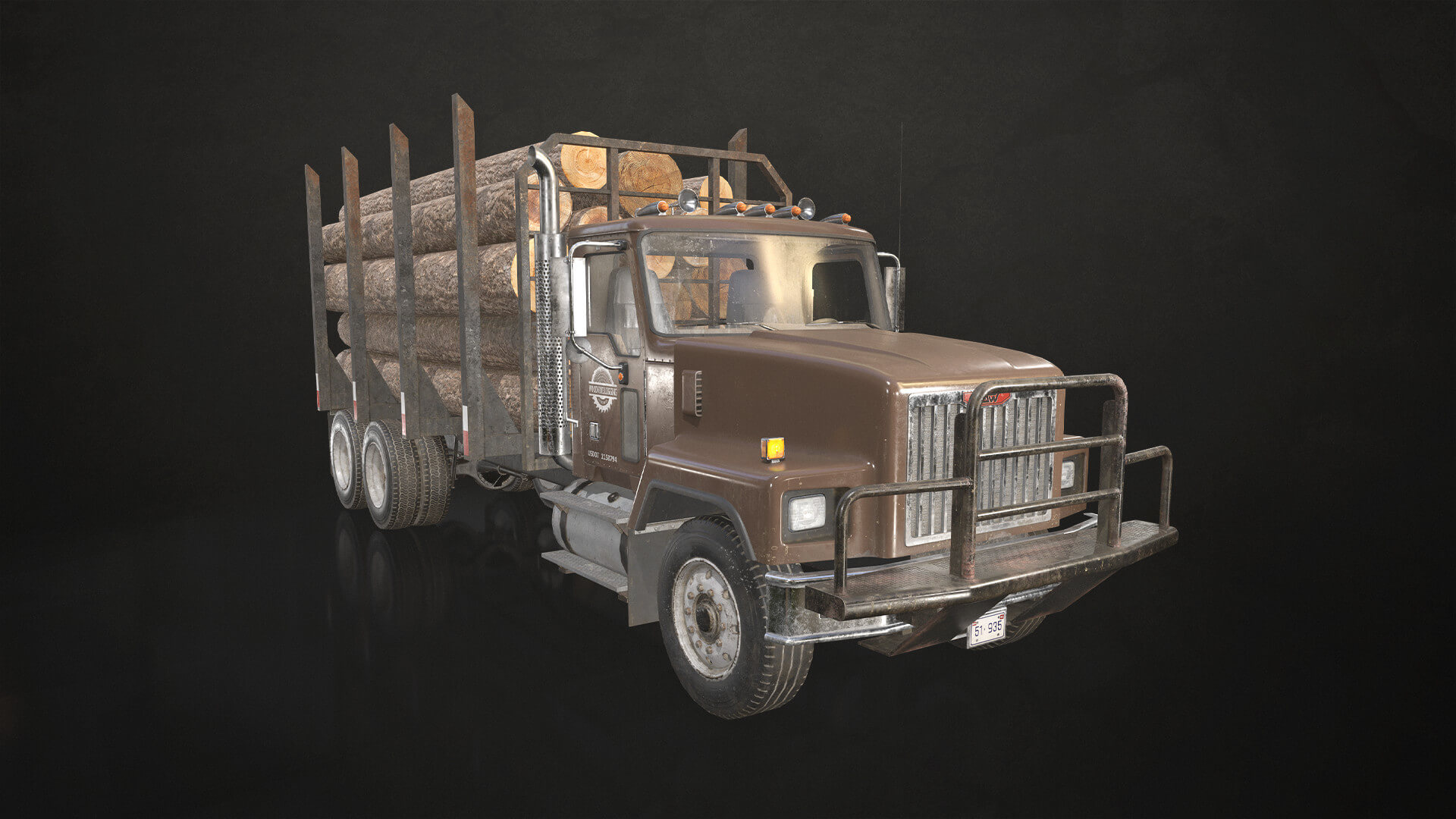 Classic Logging Truck - 3D Model by MSWoodvine