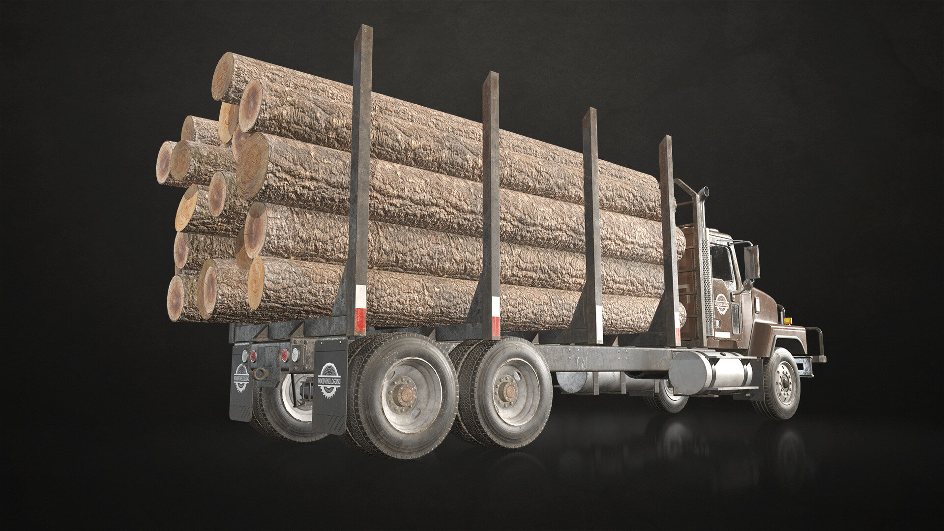 Classic Logging Truck - 3D Model by MSWoodvine