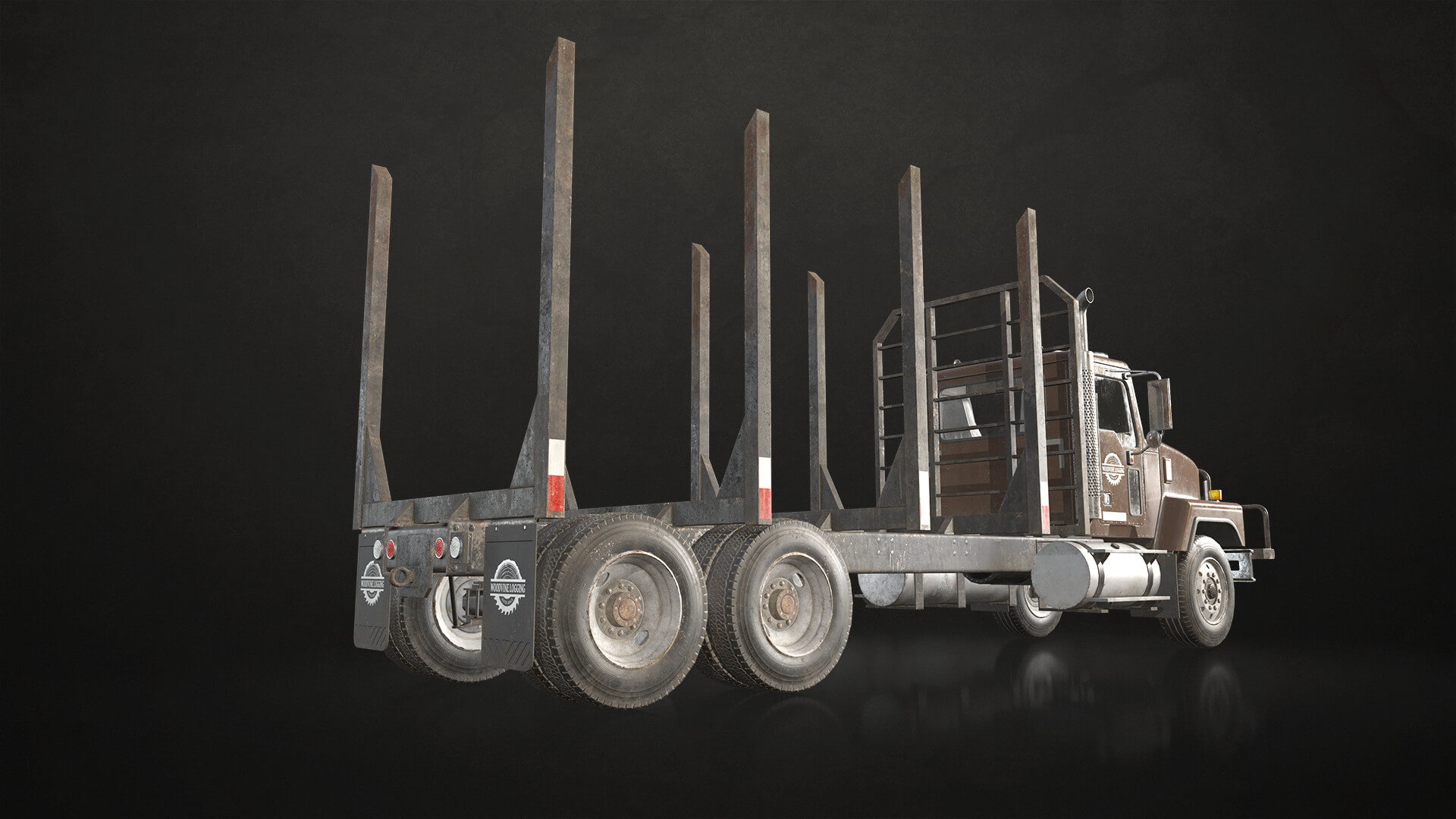 Classic Logging Truck - 3D Model by MSWoodvine