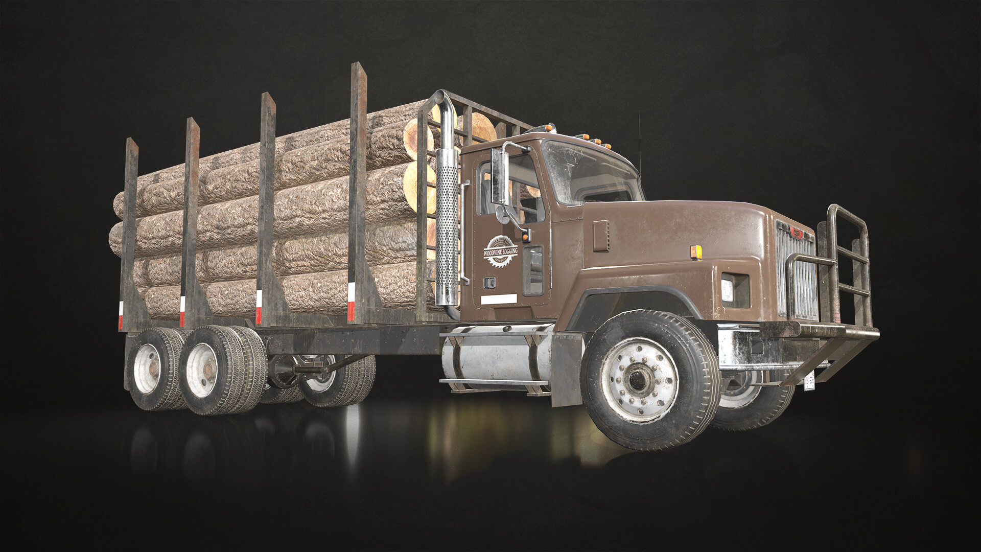 Classic Logging Truck - 3D Model by MSWoodvine