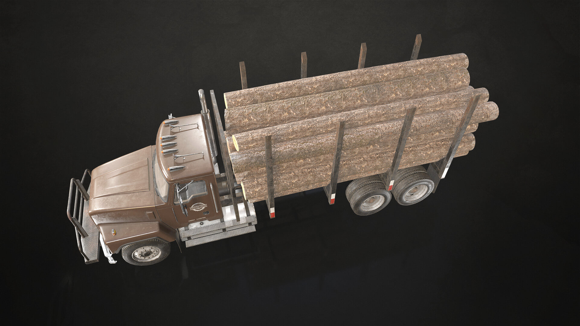Classic Logging Truck - 3D Model by MSWoodvine