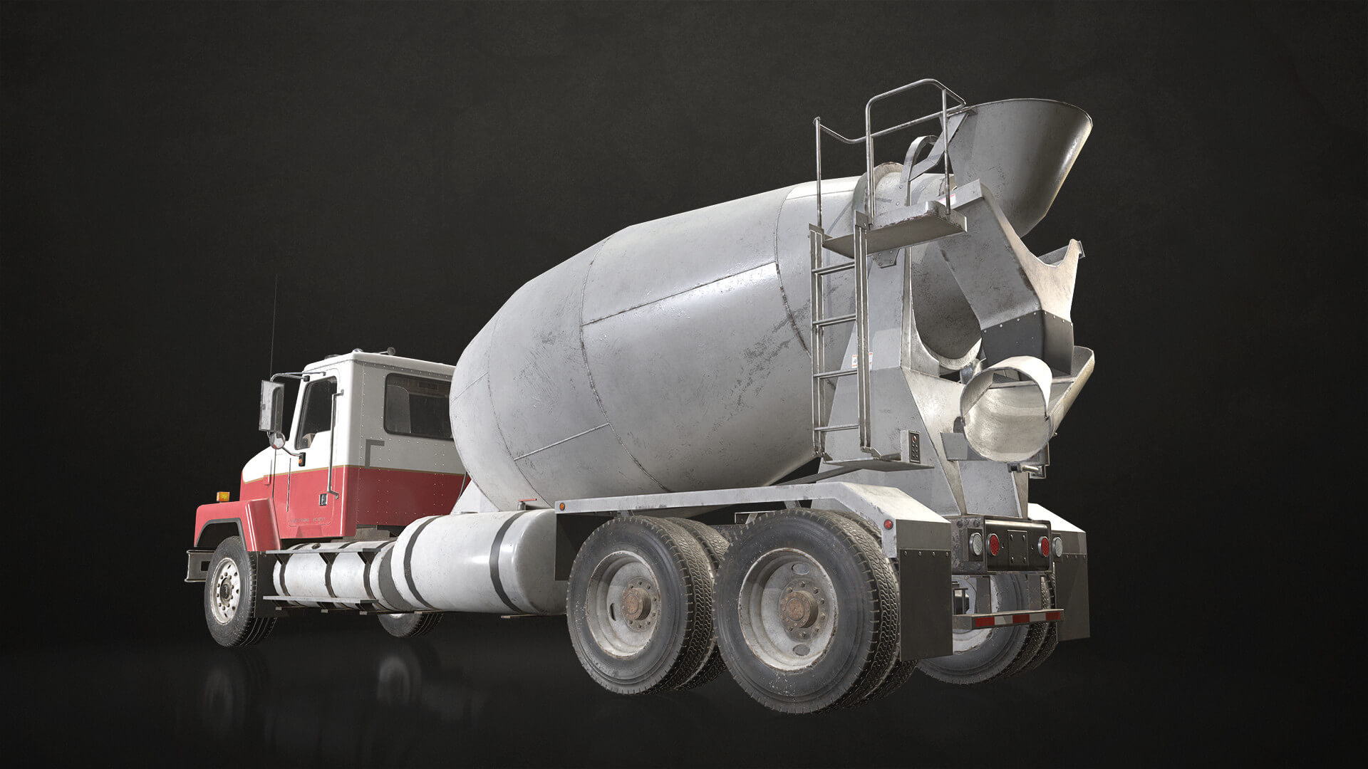 Classic Mixer Truck - 3D Model by MSWoodvine