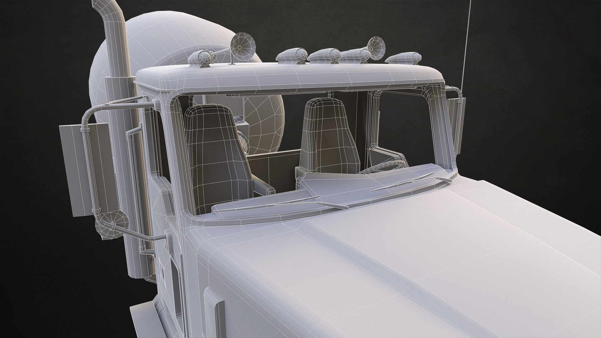 Classic Mixer Truck - 3D Model by MSWoodvine