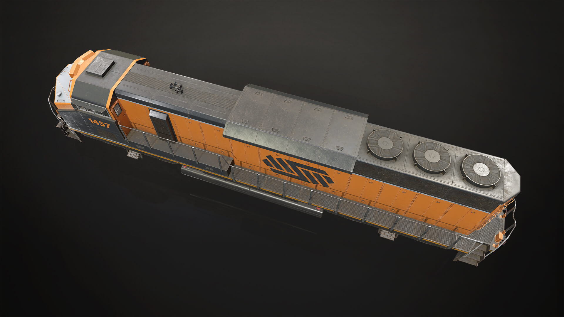 Diesel Locomotive - 3D Model by MSWoodvine