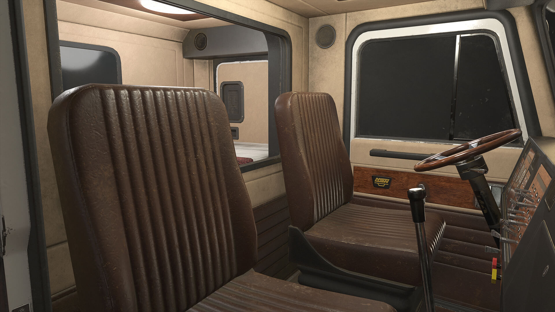 Flat Top Semi Truck Container Trailer - 3D Model by MSWoodvine