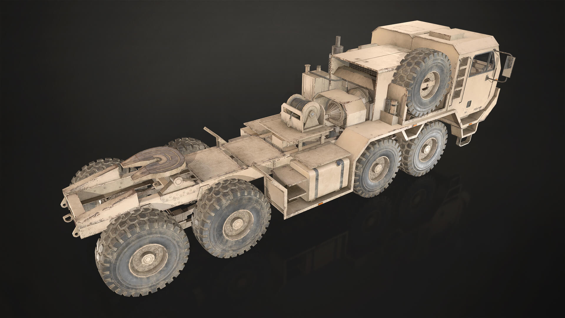 Heavy Military Truck V1 3D Render, Digital Art by MSWoodvine
