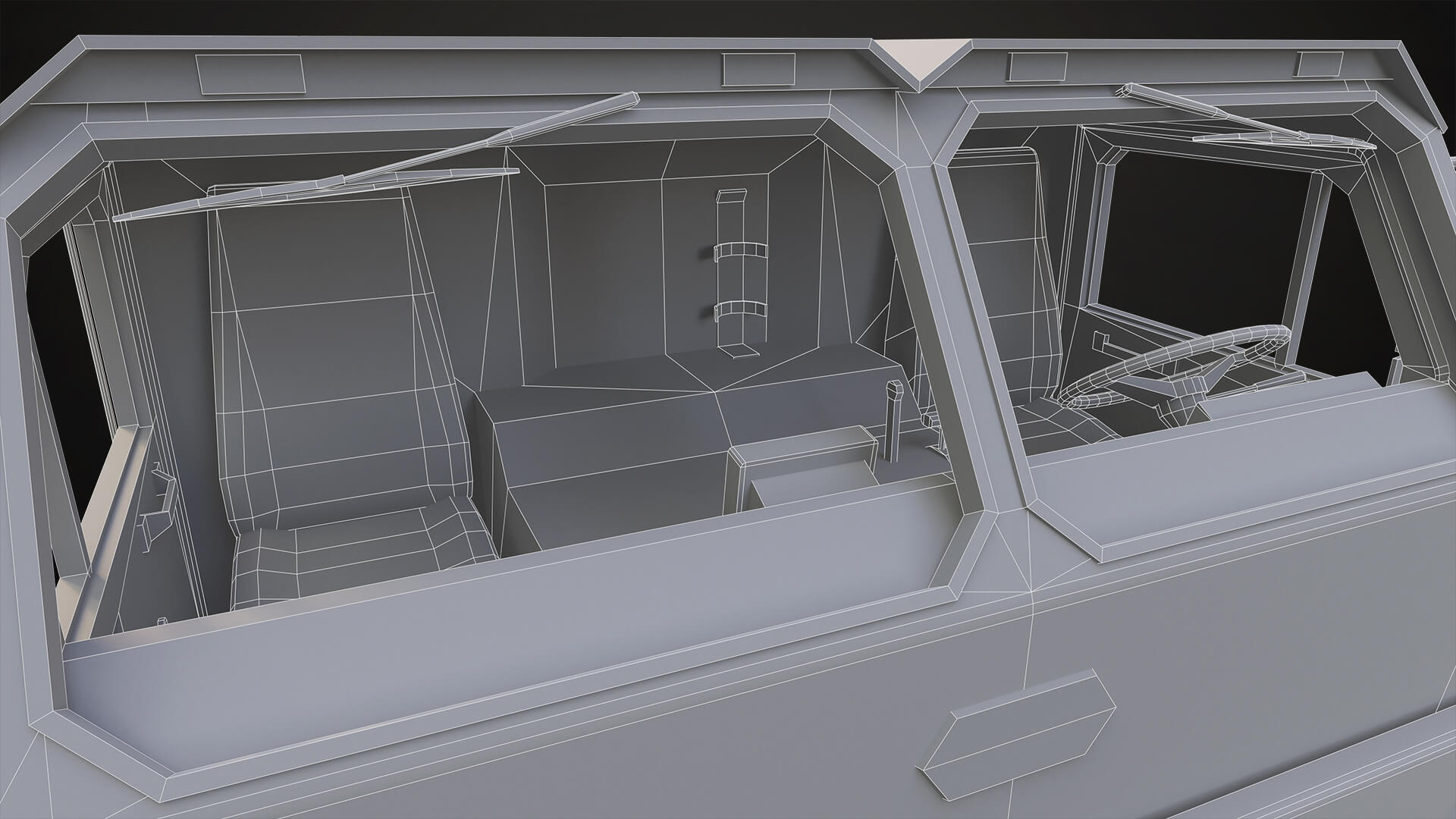 Heavy Military Truck V1 - Flatbed 3D Model by MSWoodvine
